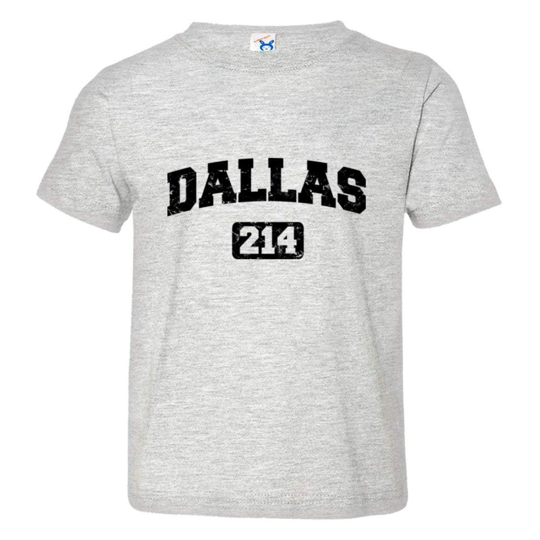PleaseMeTees™ Toddler Dallas 214 Area Code Distressed HQ Tee - Walmart.com
