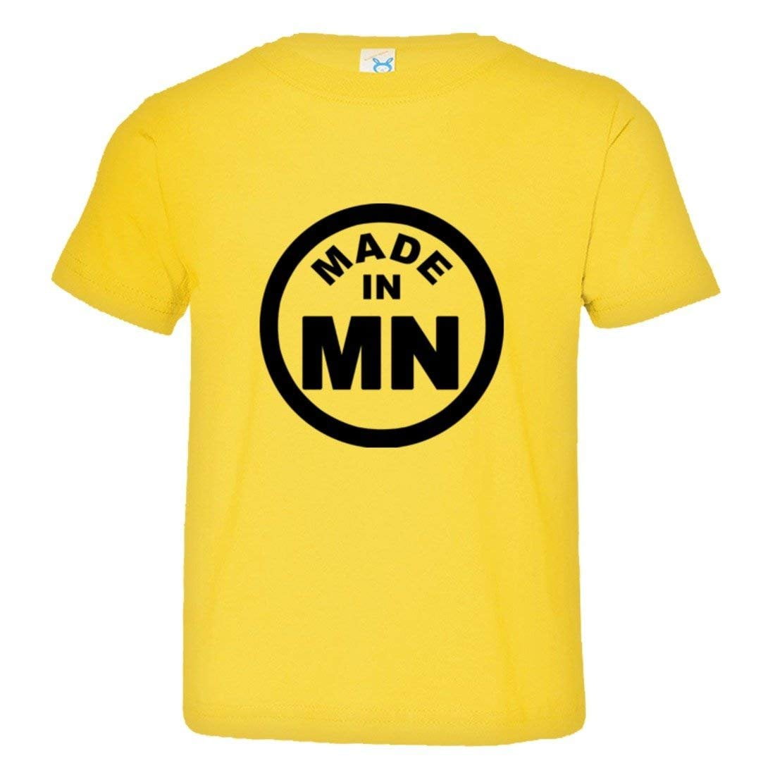 PleaseMeTees™ Toddler From Born Made In Minnesota MN Logo Label HQ Tee ...