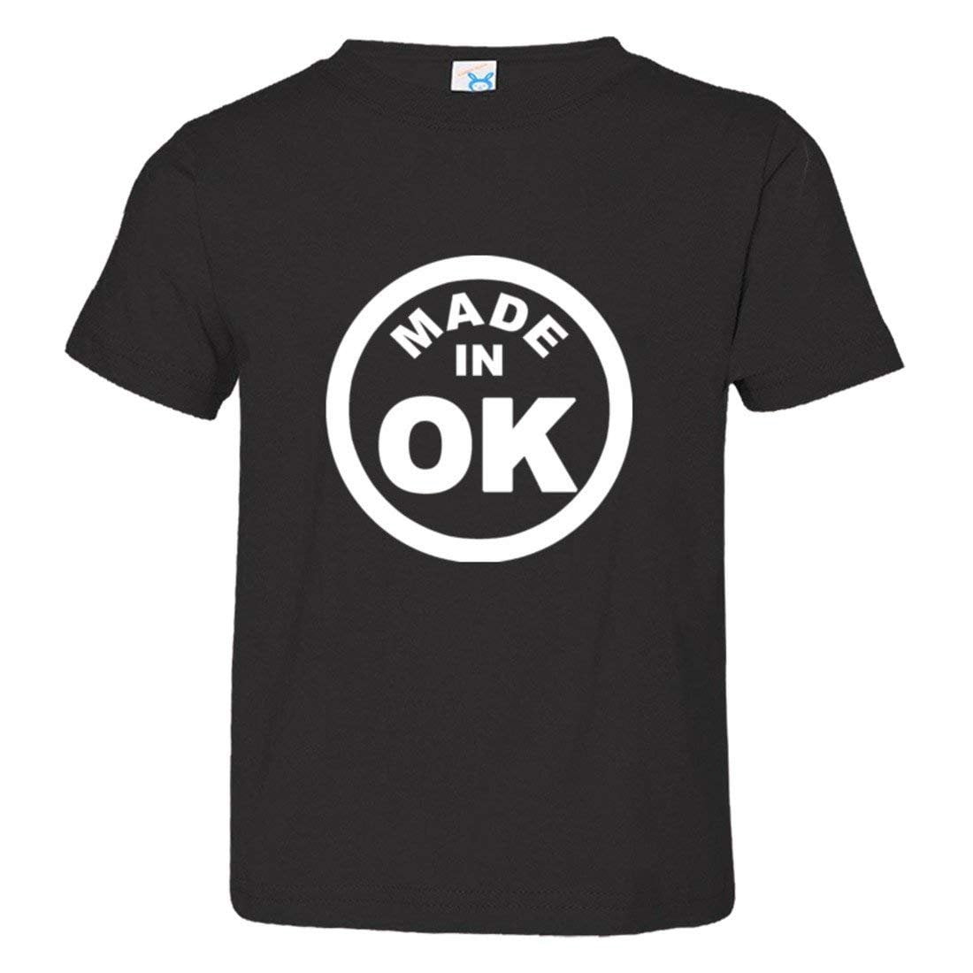 PleaseMeTees™ Toddler From Born Made In Oklahoma OK State Logo Label ...