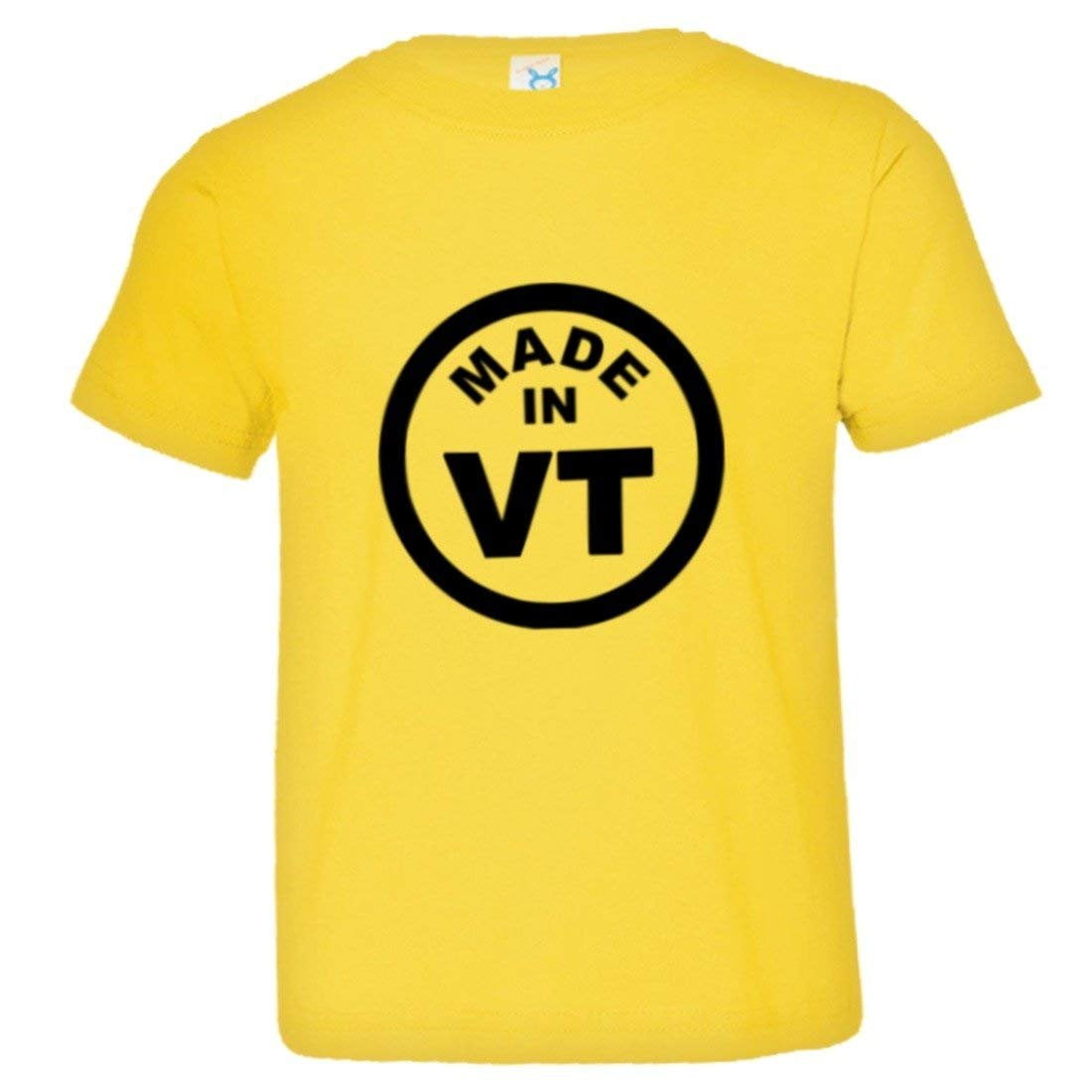 PleaseMeTees™ Toddler From Born Made In Vermont VT Logo Label HQ Tee ...