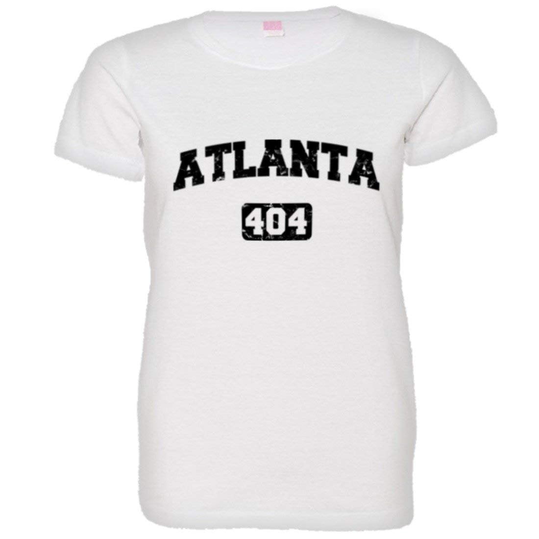 PleaseMeTees™ Womens Atlanta 404 Area Code Distressed HQ Tee - Walmart.com