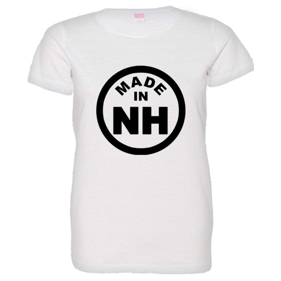 PleaseMeTees™ Womens Born Made In New Hampshire NH Logo Label HQ Tee ...