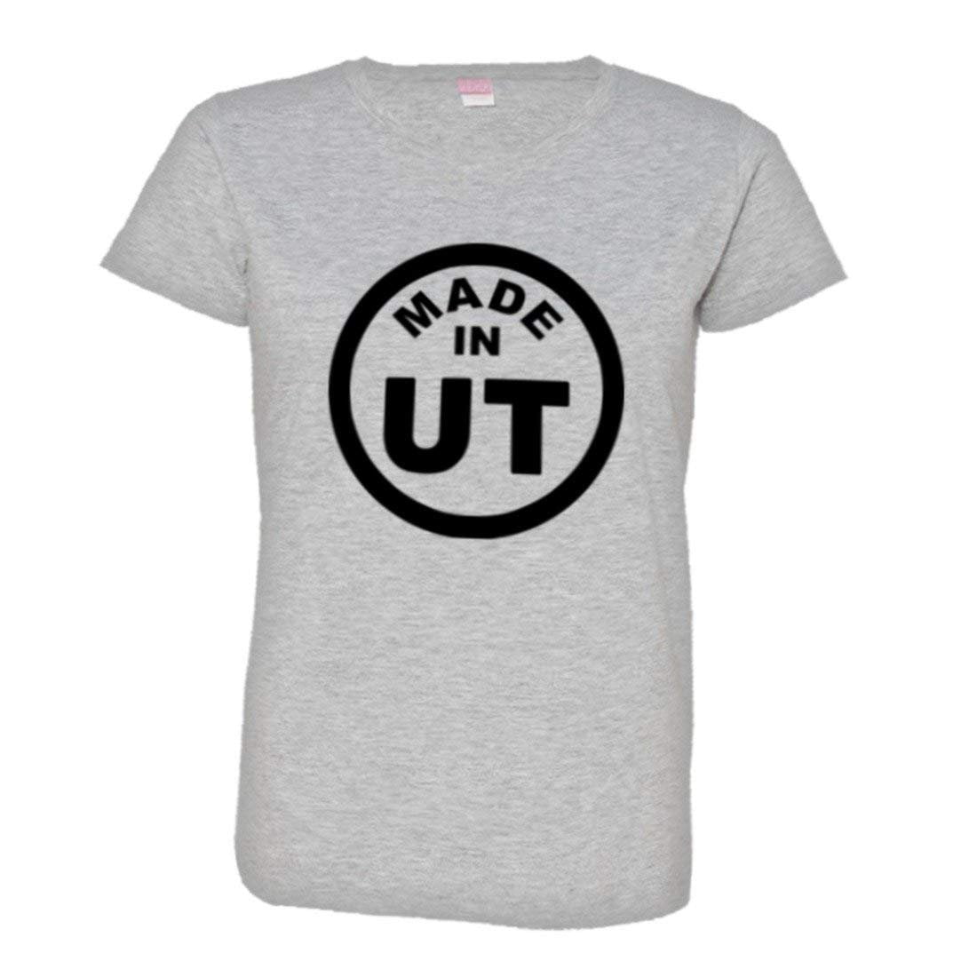 PleaseMeTees™ Womens From Born Made In Utah UT Logo Label Tag HQ Tee ...