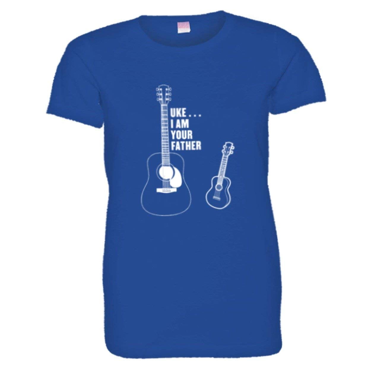 PleaseMeTees™ Womens Guitar Uke I Am Your Father Star Wars HQ Tee ...