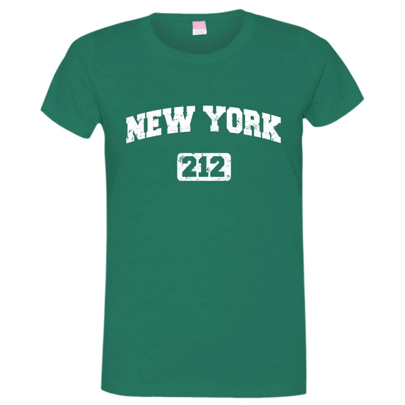 PleaseMeTees™ Womens New York 212 Area Code I Love NY Distressed HQ Tee ...