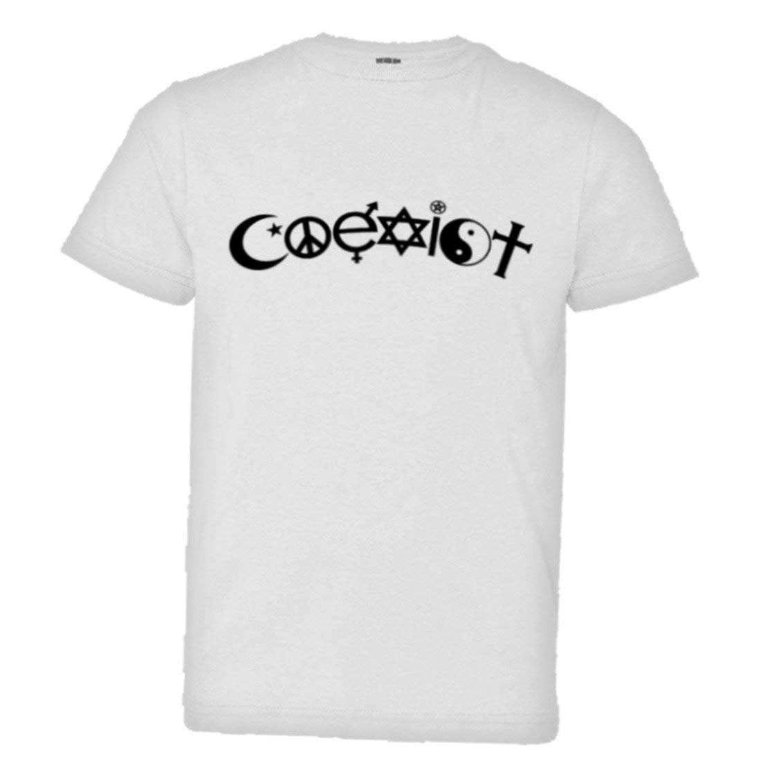 PleaseMeTees™ Youth Classic Arched Coexist Religion Symbols HQ Tee ...