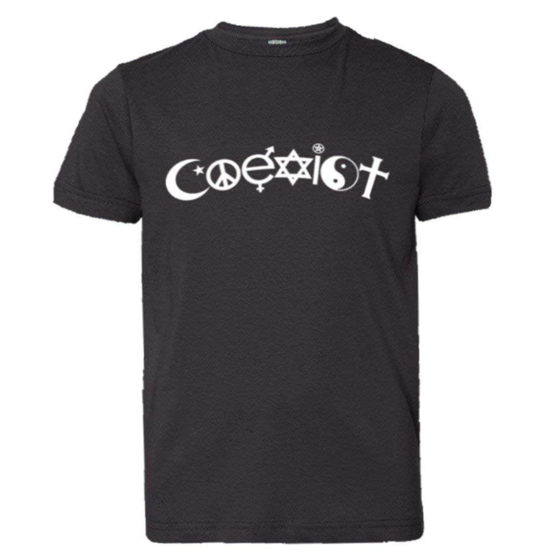 PleaseMeTees™ Youth Classic Arched Coexist Religion Symbols HQ Tee ...
