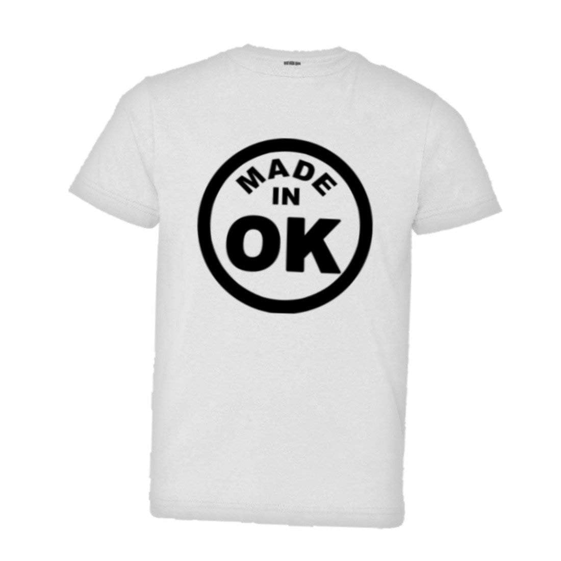 PleaseMeTees™ Youth From Born Made In Oklahoma OK State Logo Label HQ ...