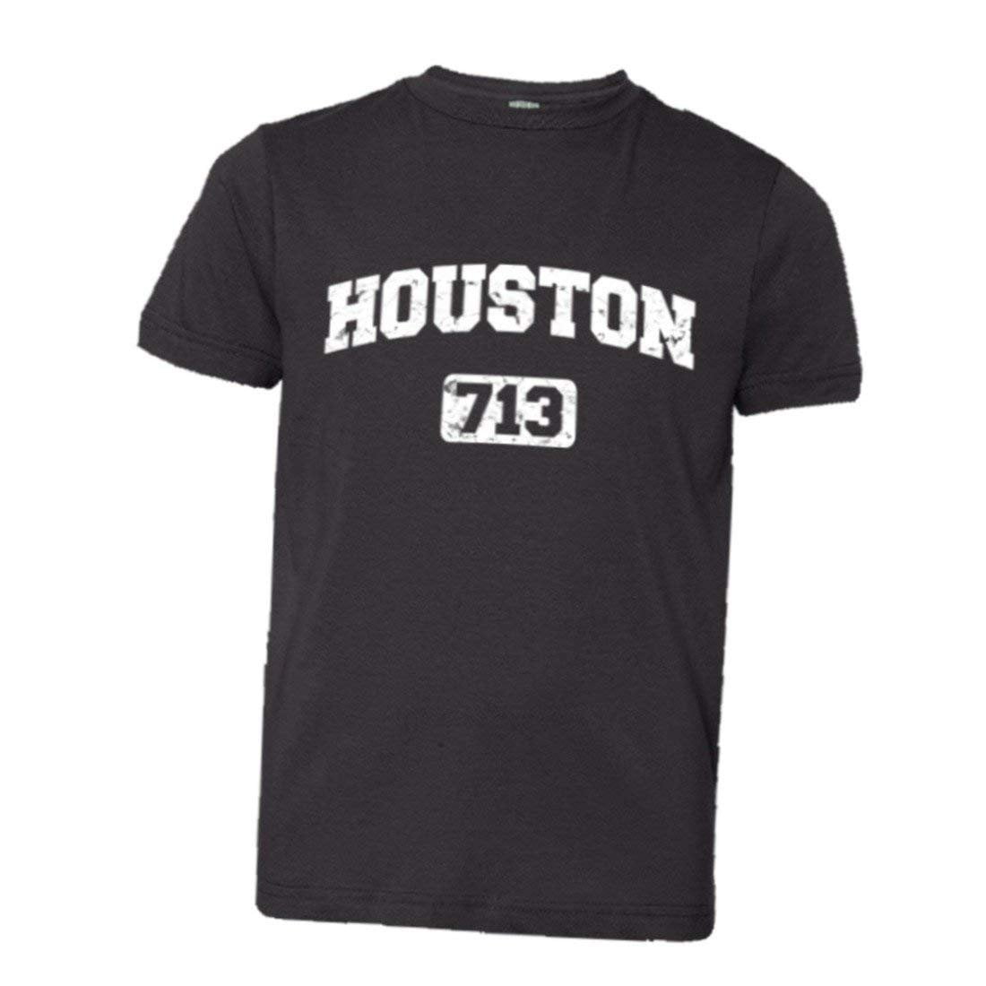 PleaseMeTees™ Youth Houston 713 Area Code Distressed HQ Tee - Walmart.com