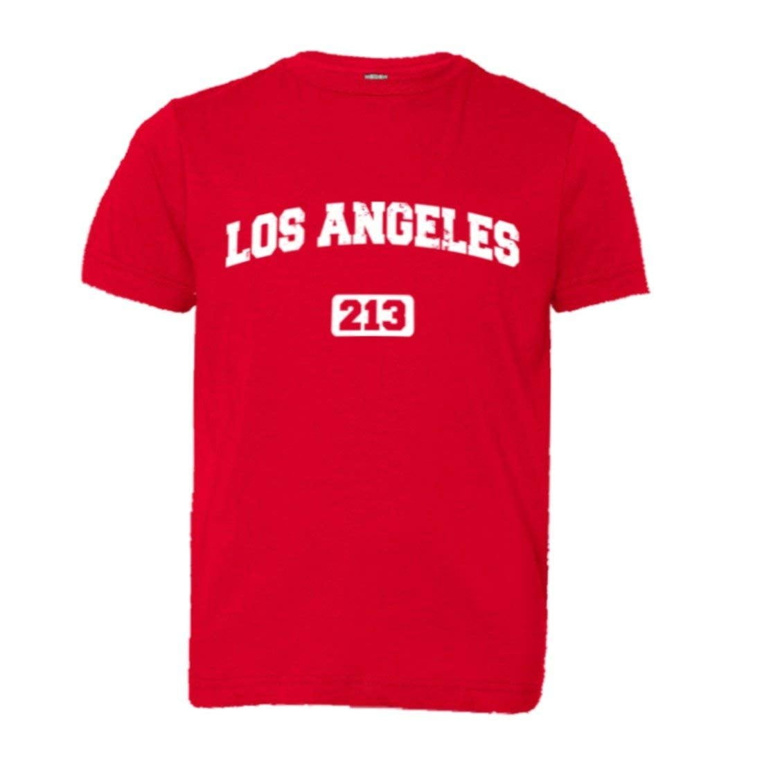 PleaseMeTees™ Youth Los Angeles 213 L.A. Area Code Distressed HQ Tee ...
