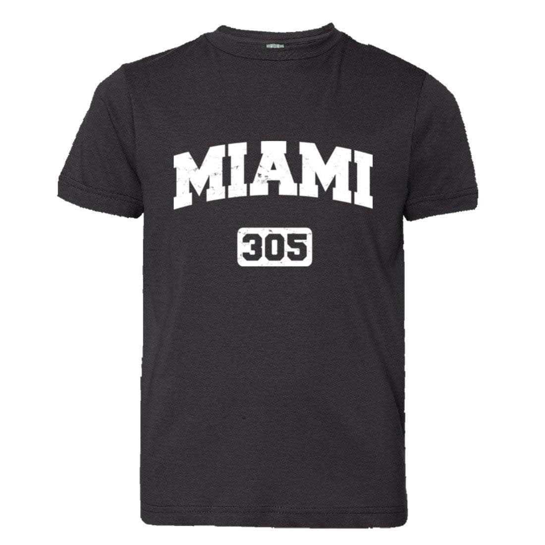 PleaseMeTees™ Youth Miami Florida 305 Area Code Distressed HQ Tee ...