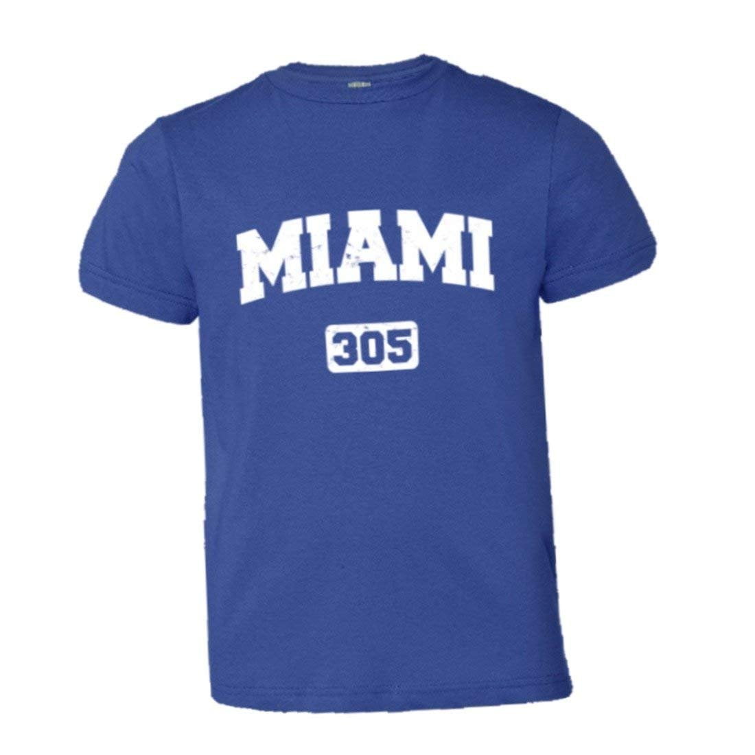 PleaseMeTees™ Youth Miami Florida 305 Area Code Distressed HQ Tee ...