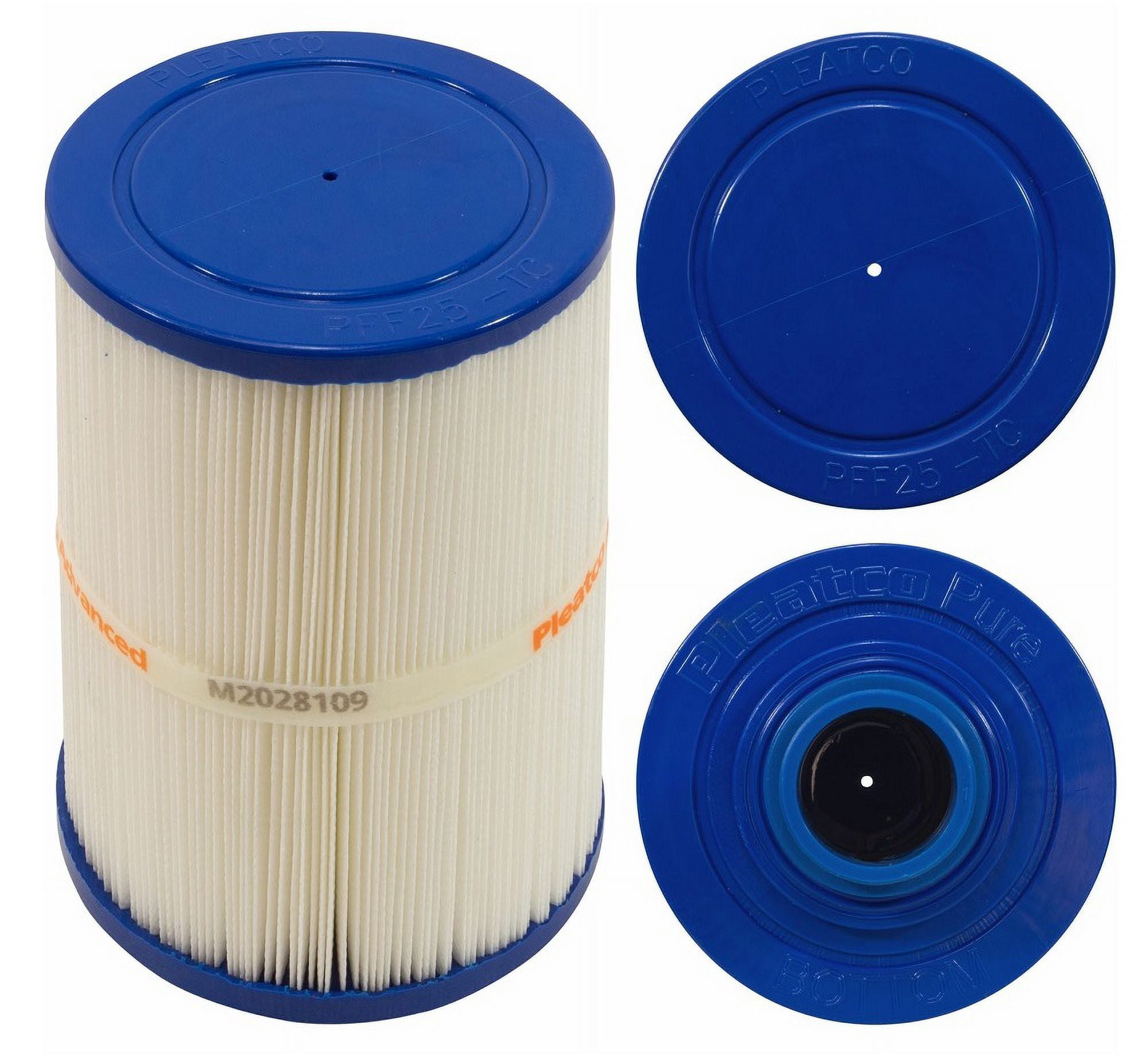 Pleatco PFF25TC-P4 Pool Filter Cartridge, 19sqft, 1.5" MPT b, 4."D, 6. ...