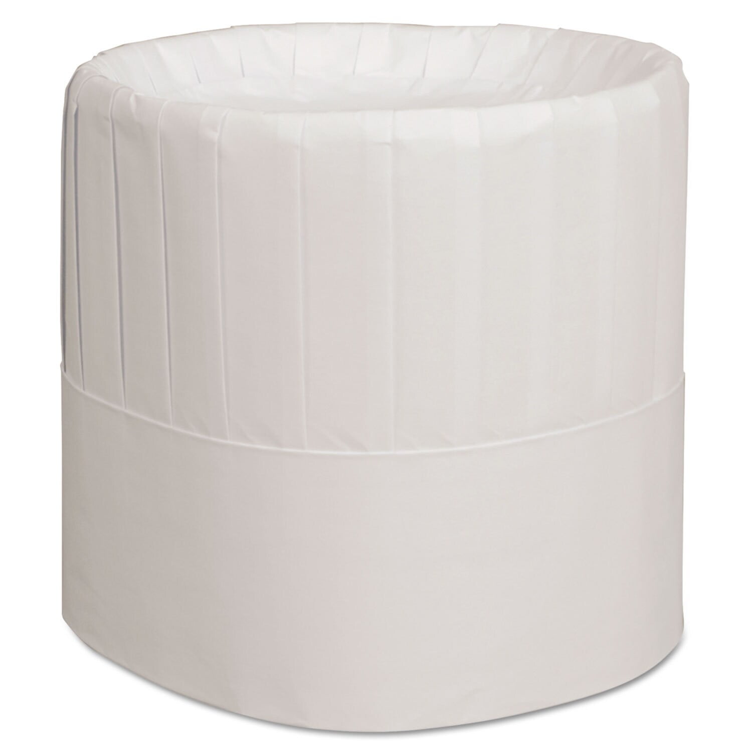 Pleated Chefs Hats, Paper, White, Adjustable, 7 In. Tall, 28/carton ...