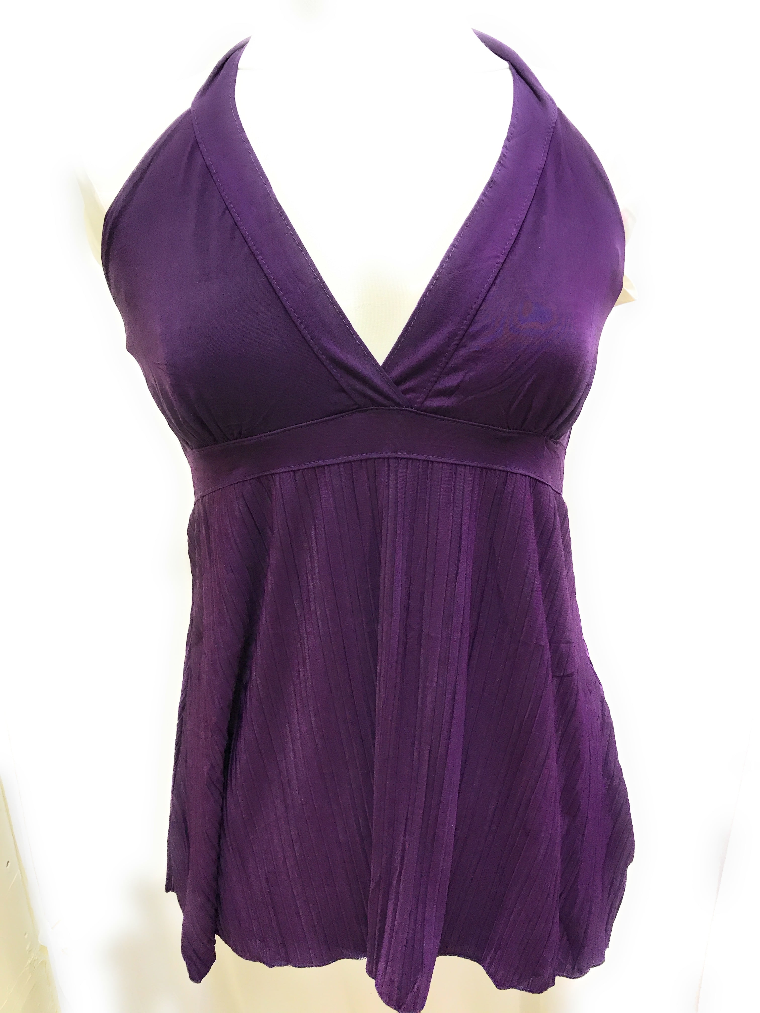 Pleated Halter Top - Walmart.com