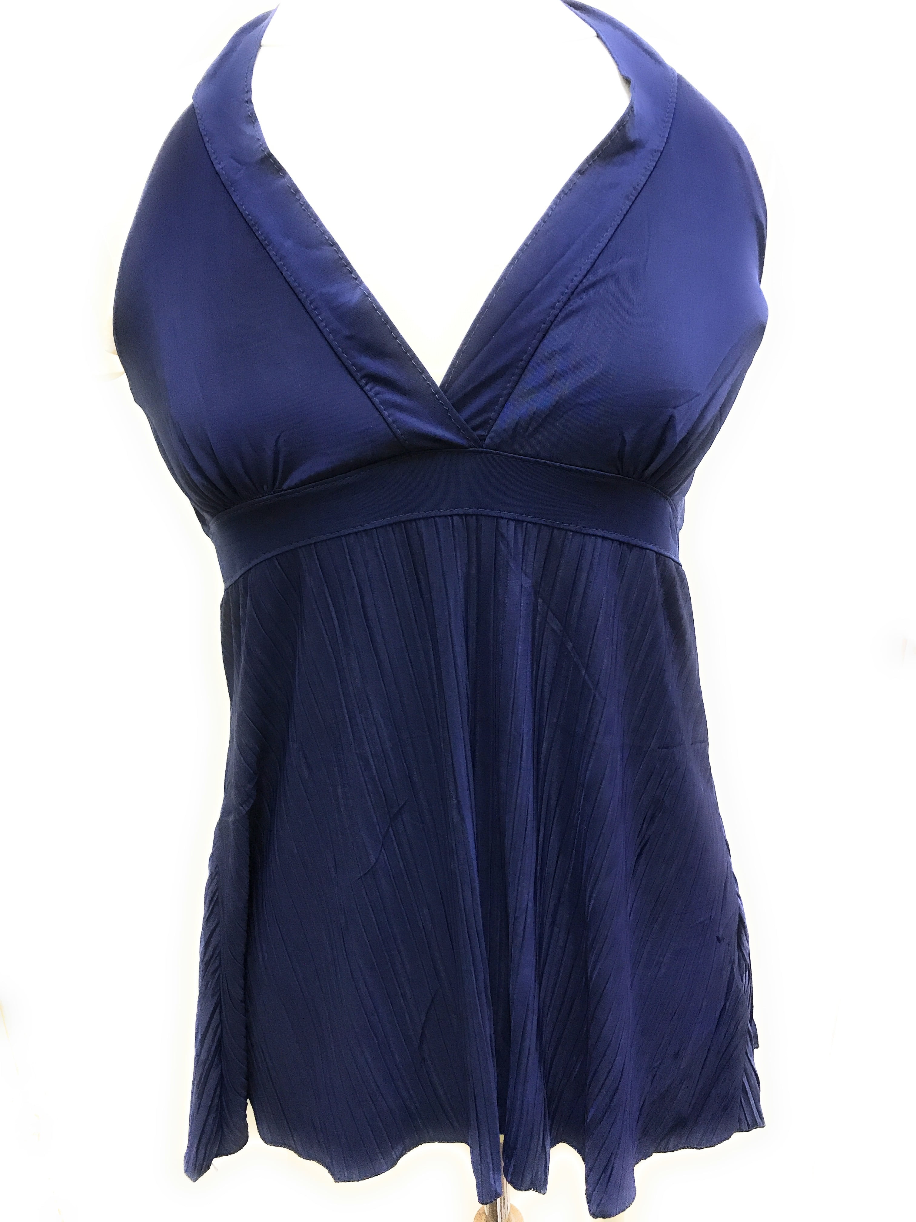 Pleated Halter Top - Walmart.com