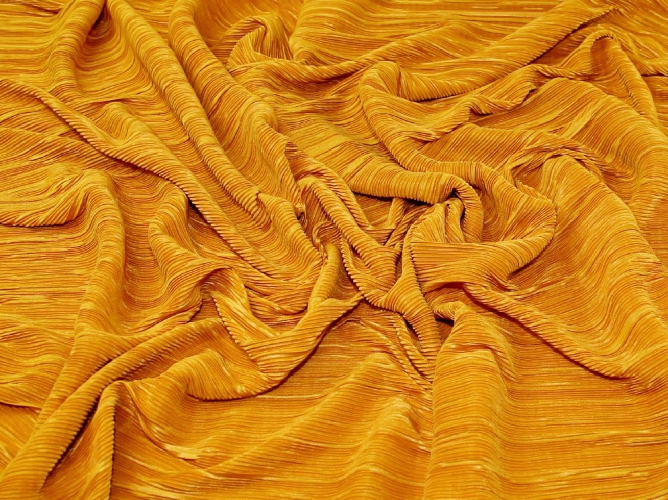 Pleated Plisse Fabric Mustard - per yard - Walmart.com