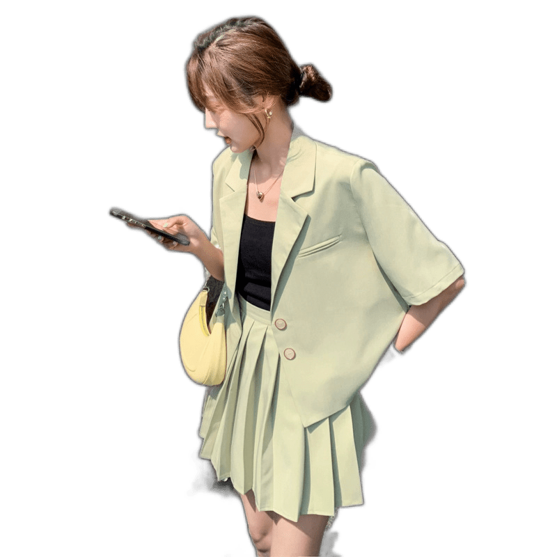Pleated Skirt Suits P Control