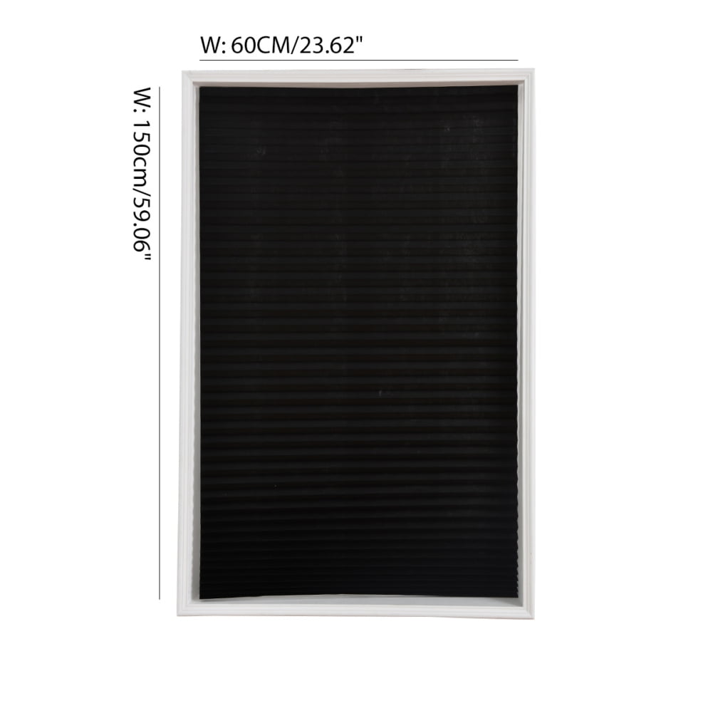 Pleated Window Shades, No Drilling Temporary Cordless Blinds Light ...