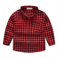 VERUGU Baby Jacket Kids Toddler Flannel Shirt Jacket Plaid Long Sleeve Shacket Baby Boys Girls ...