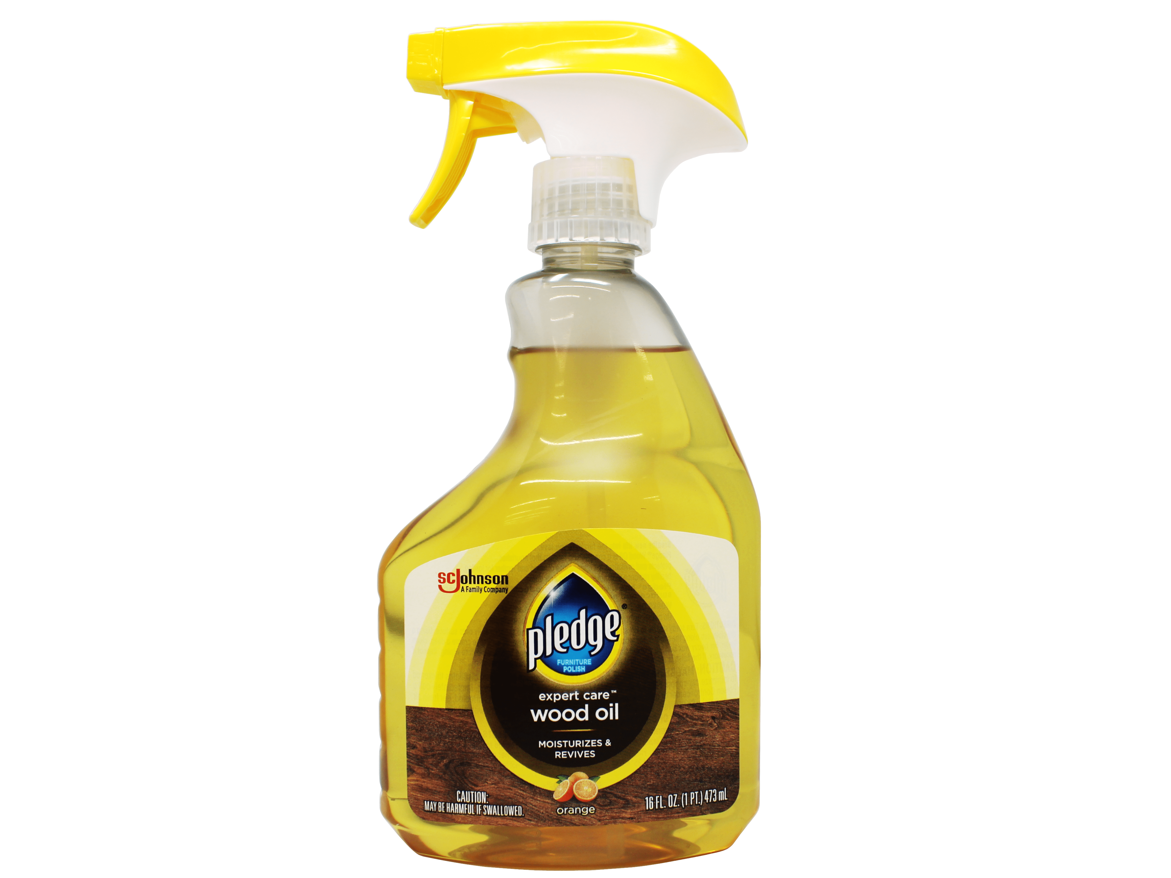 Pledge Wood Oil, Trigger Spray, Moisturizes and Revives, Orange Scent ...