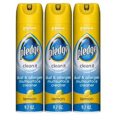 Pledge Lemon Clean Multipurpose Aerosol Spray, Original Furniture ...