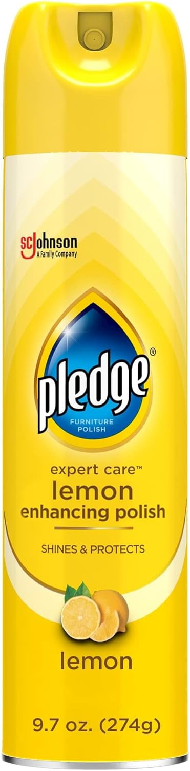 Pledge Expert Care Wood Polish Spray, Shines and Protects, Removes ...