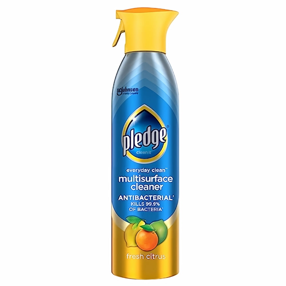 Pledge Antibacterial Multisurface Cleaner, Fresh Citrus Scent, Aerosol ...