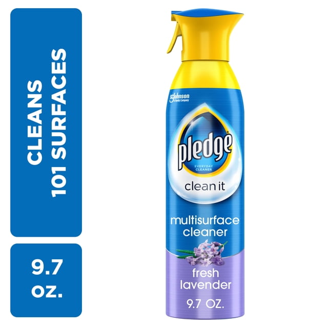 Pledge Multisurface Cleaner Spray, Fresh Lavender Scent - Electronic ...