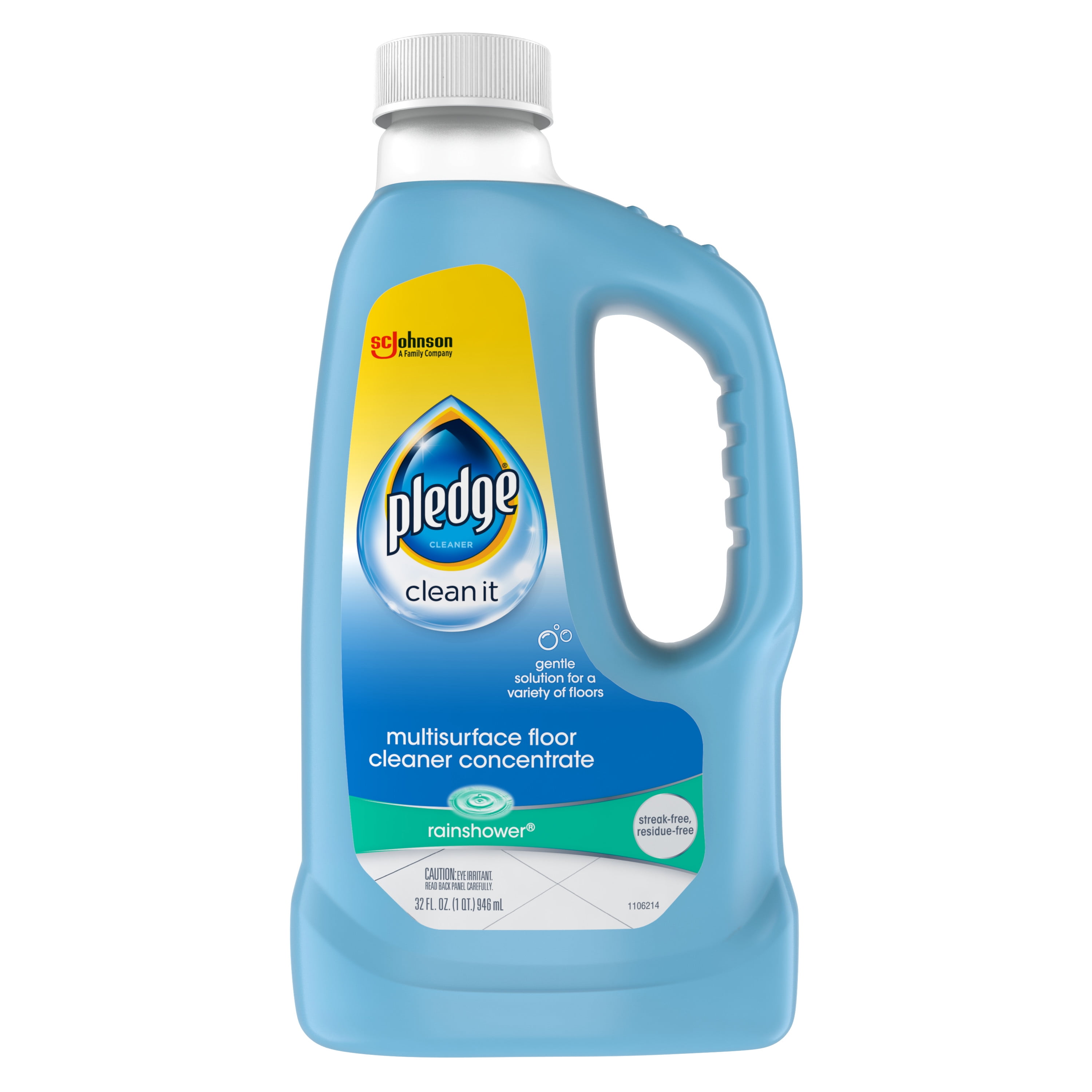 Pledge Multisurface Floor Cleaner Concentrate, Rainshower, 32 fl oz ...