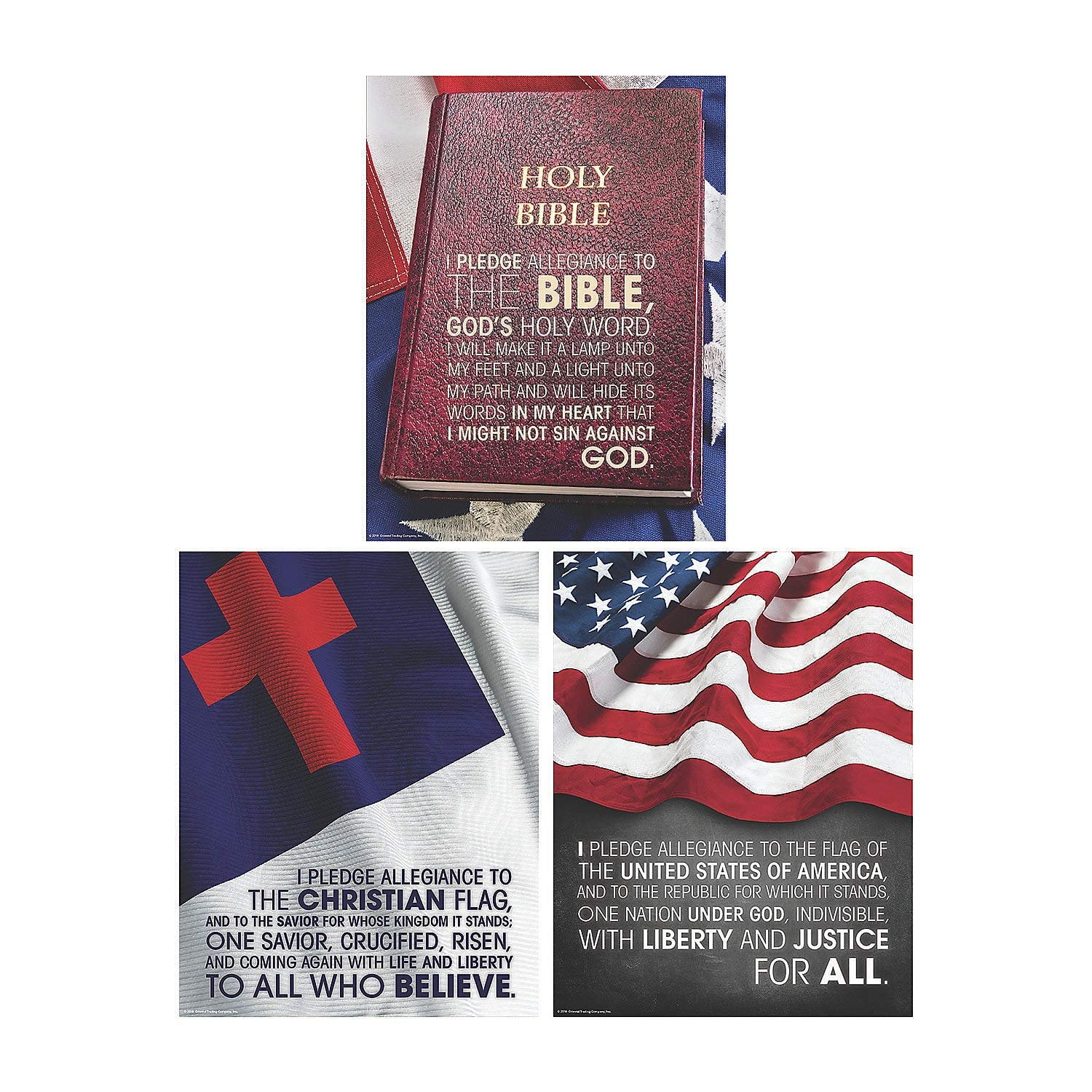 Pledge Poster Set - Educational - 3 Pieces - Walmart.com