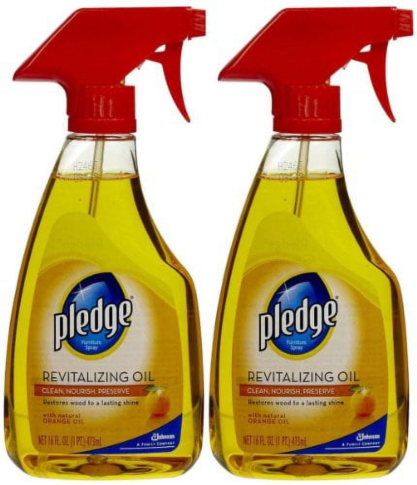 Pledge Revitalizing Oil With Natural Orange Oil, 16 Fl Oz (Pack of 2 ...