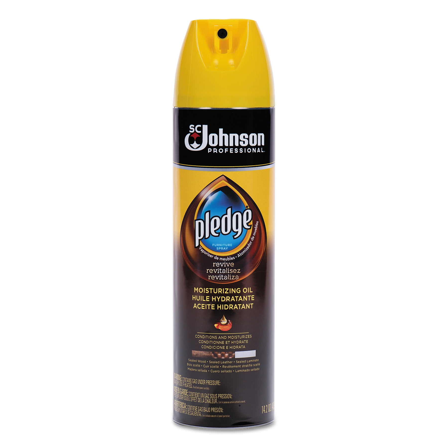 Pledge Moisturizing Oil Sweet Woody 14.2 oz Can Furniture Polish for ...