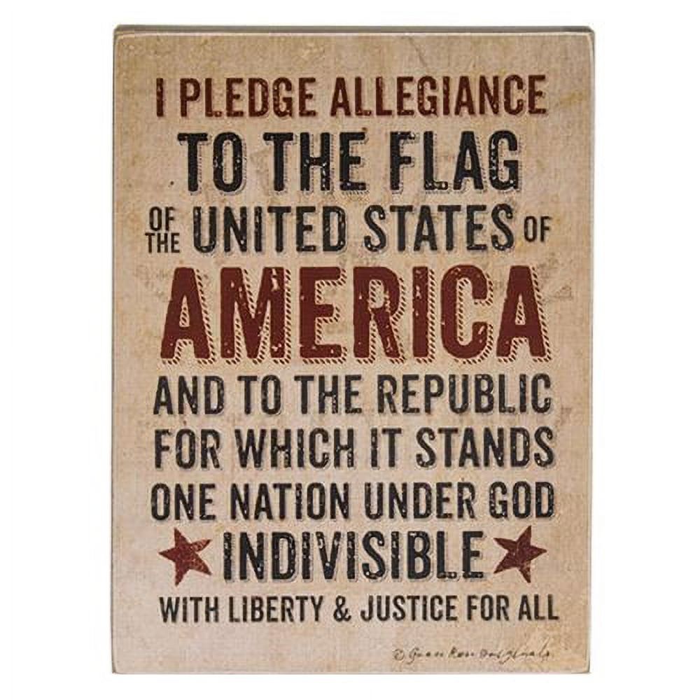 +Pledge of Allegiance Box Sign - Walmart.com