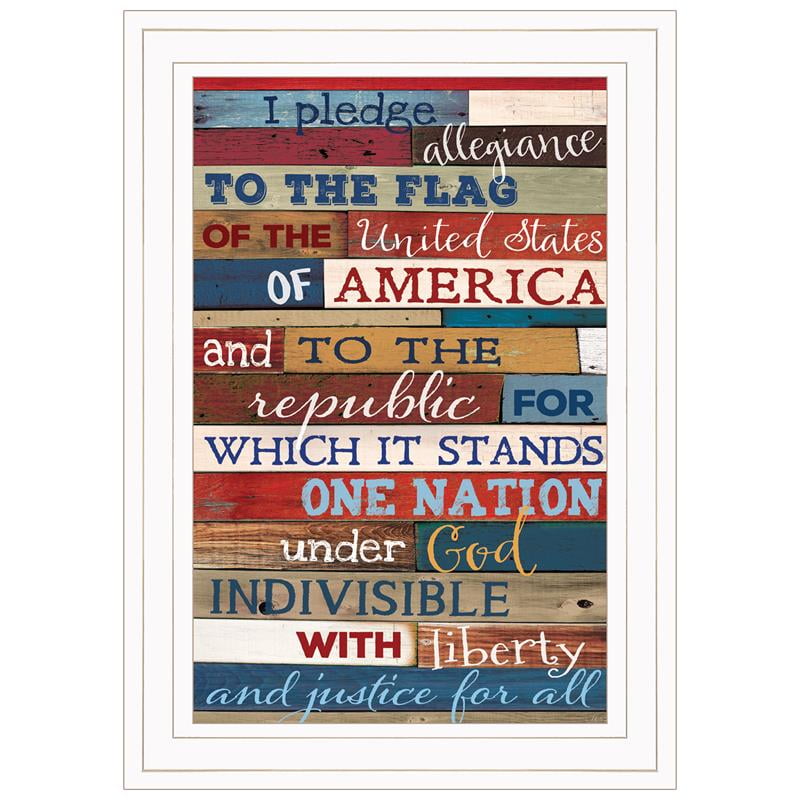 Pledge of Allegiance By Marla Rae Printed Wall Art Wood Multi-Color ...