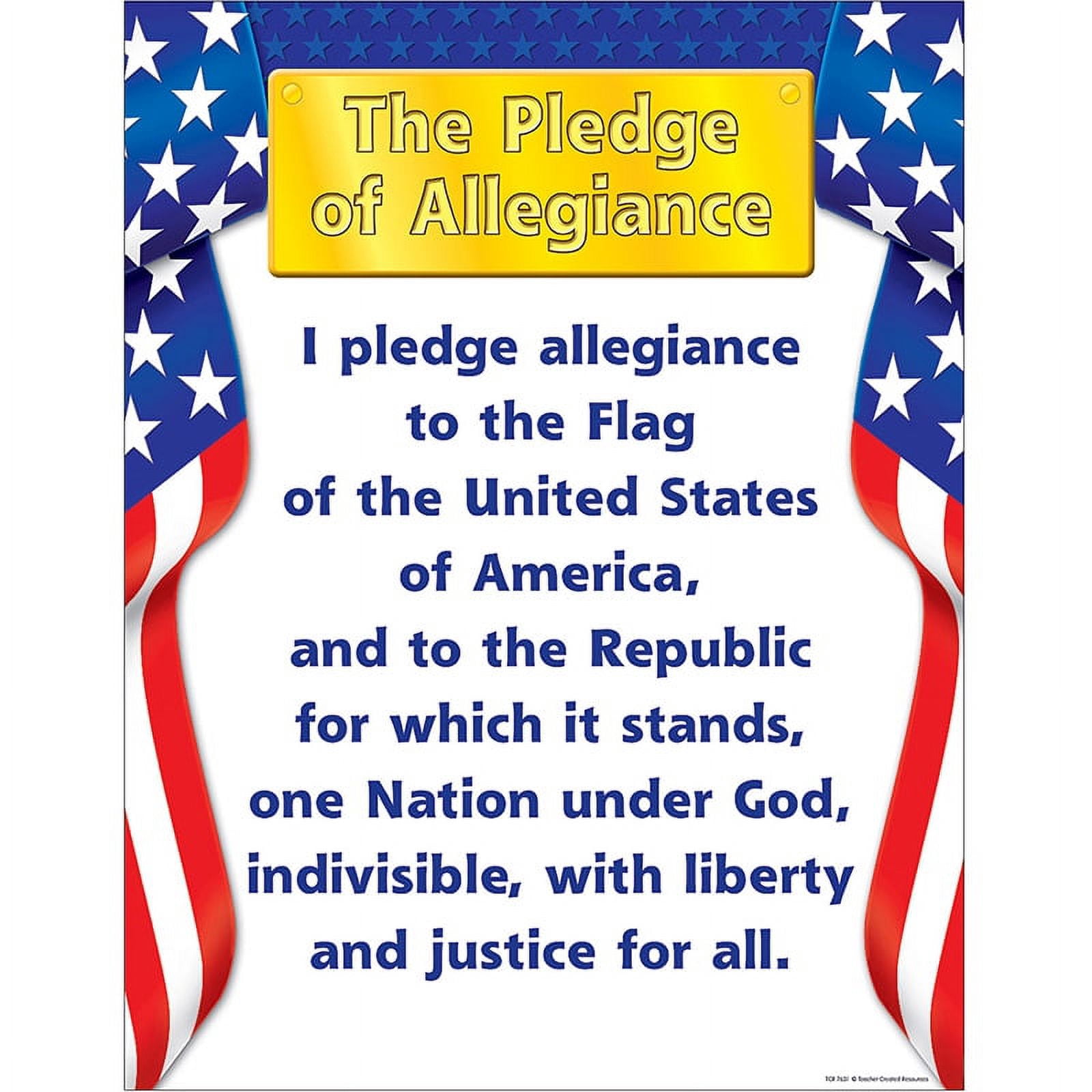 Pledge of Allegiance Chart | Bundle of 2 Each - Walmart.com