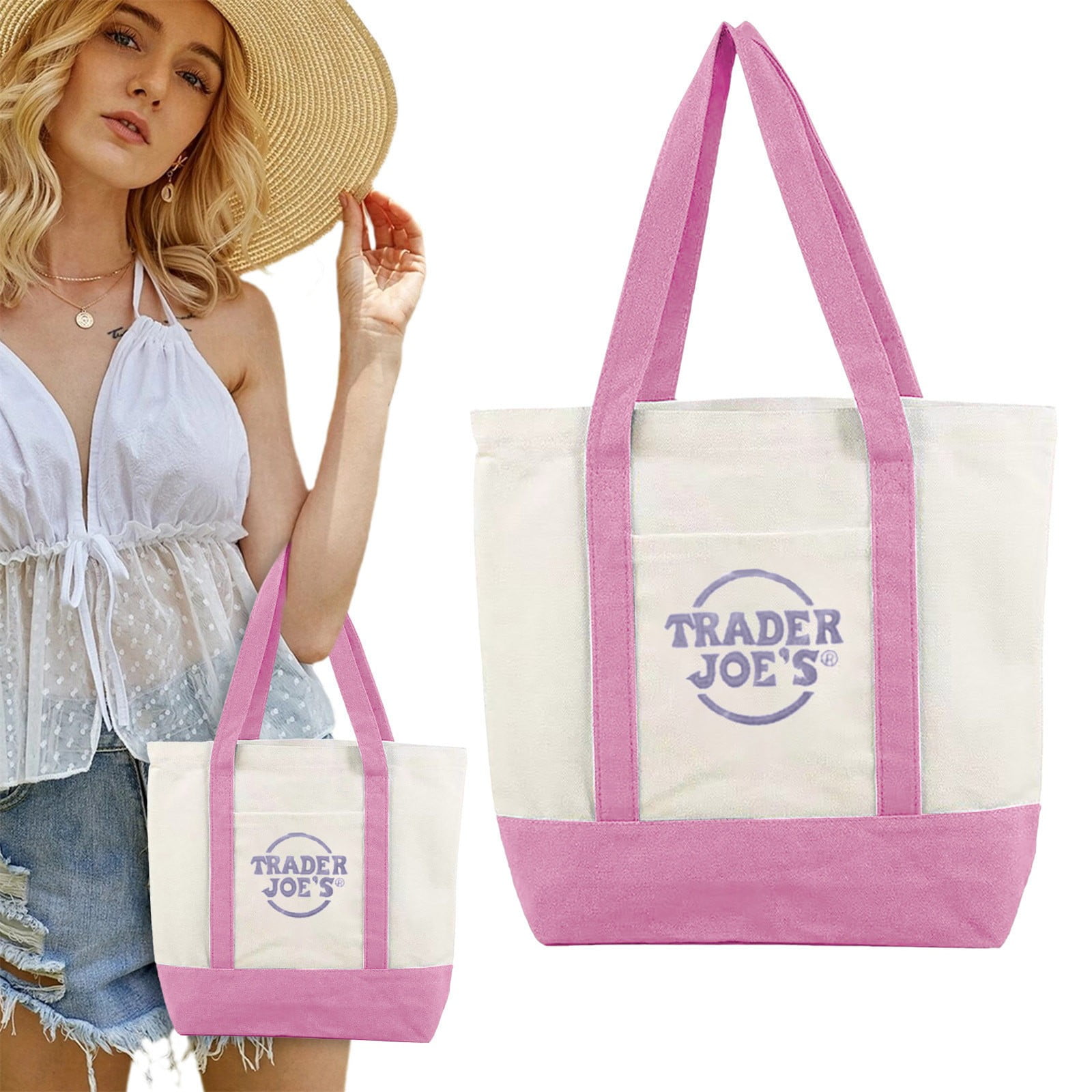 Plenike Trader Joes Large Tote Shopping Bag Trader Joes Bag Trader Joe ...