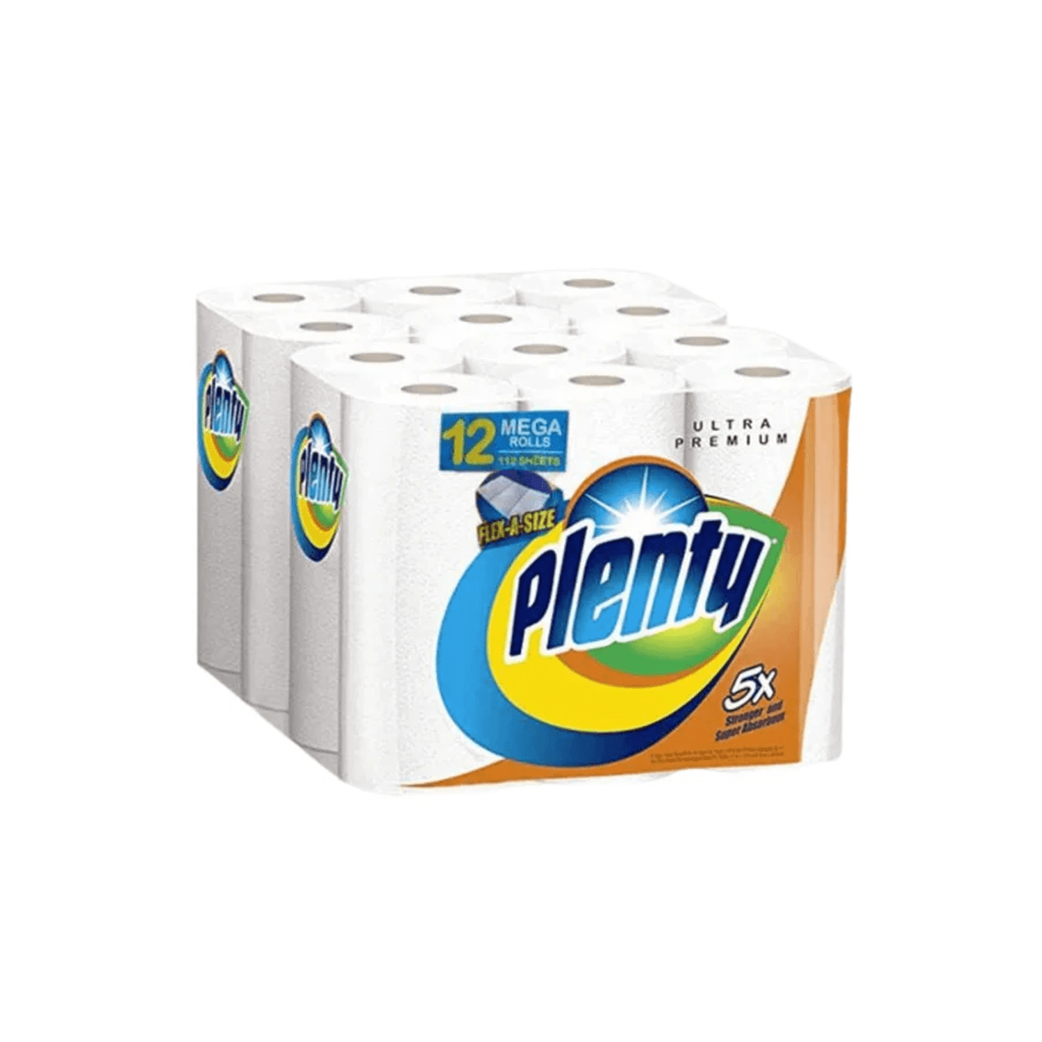 Plenty Ultra Premium Mega Paper Towels – 12 Rolls - 1 Pack - Walmart.com