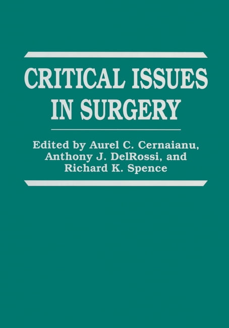 Plenum Chemical Engineering Series Critical Issues in Surgery ...