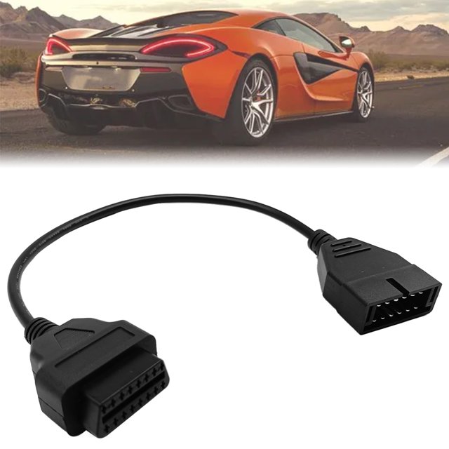 Pleoos OBD1 to OBD2 Adapter OBD1 12 Pins to OBD2 16 Pins Scanner ...