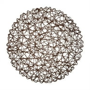 SPRING PARK Round Paper Fiber Woven Place Mats/Dining Mat/Decoration ...