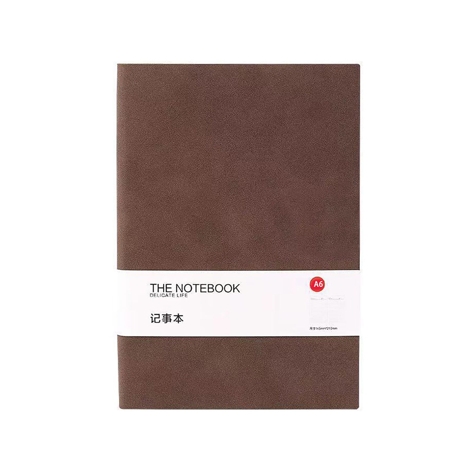 Plertrvy Clearance 14X11X3Cm [A6 Brown] Blank Simple Sheepskin College ...