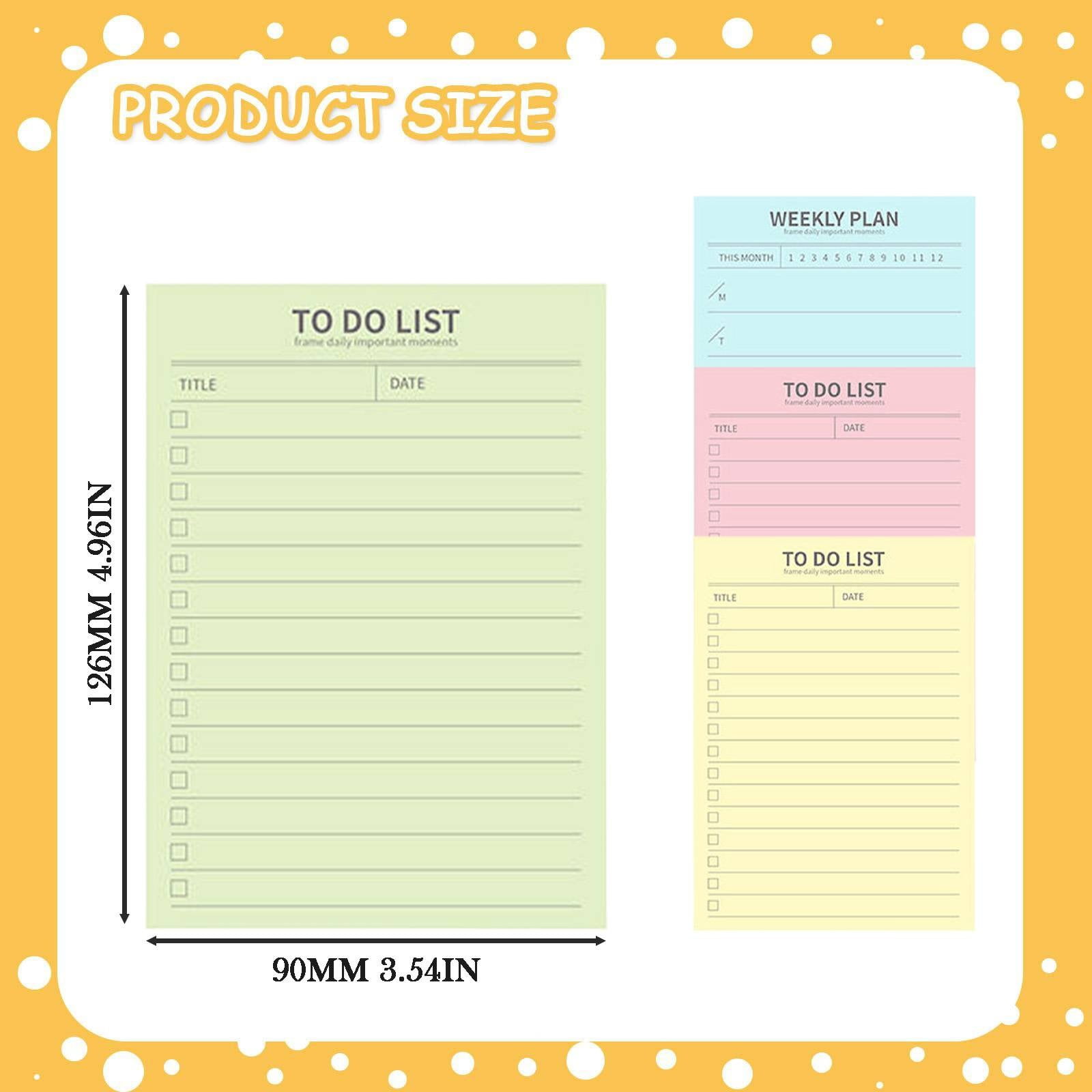 Plertrvy Clearance To Do Note Yellow, 50 Sheets To Do List Notes Daily ...