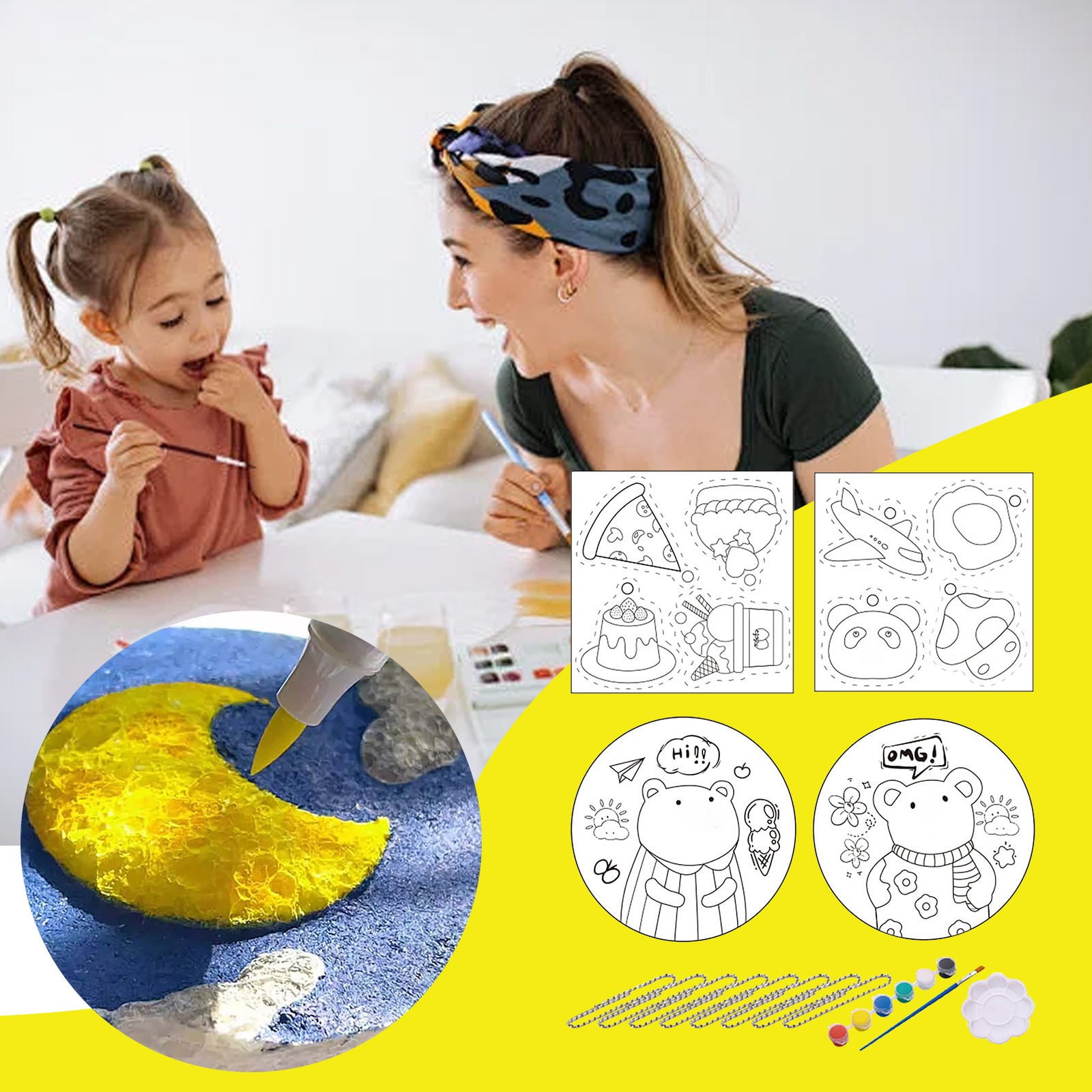 Plertrvy Clearance Paper*1 Set, Handmade Bubble Paper Ea, 3D Foam ...