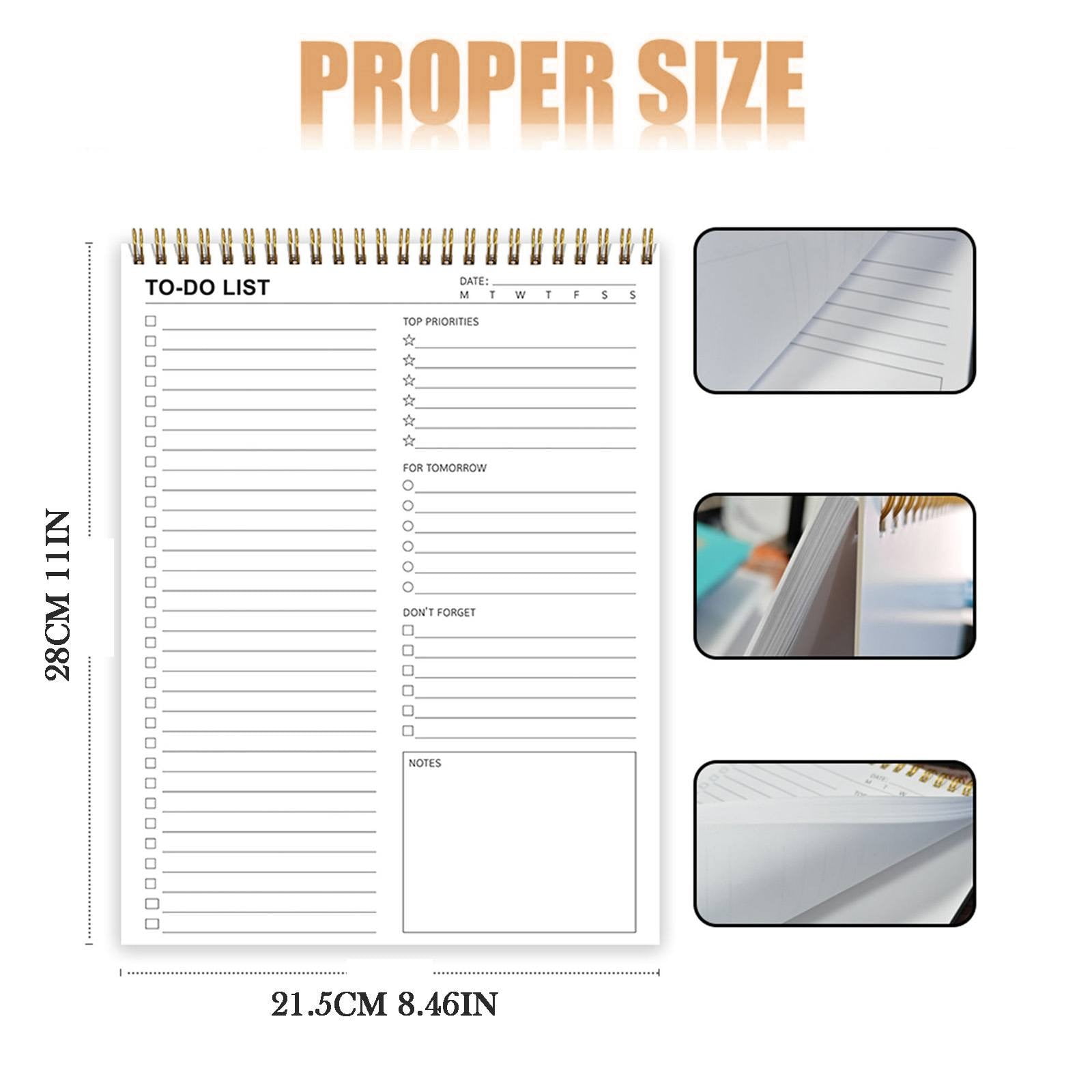 Plertrvy Clearance To-Do Notepad A, To Do List Notepad To Do List ...