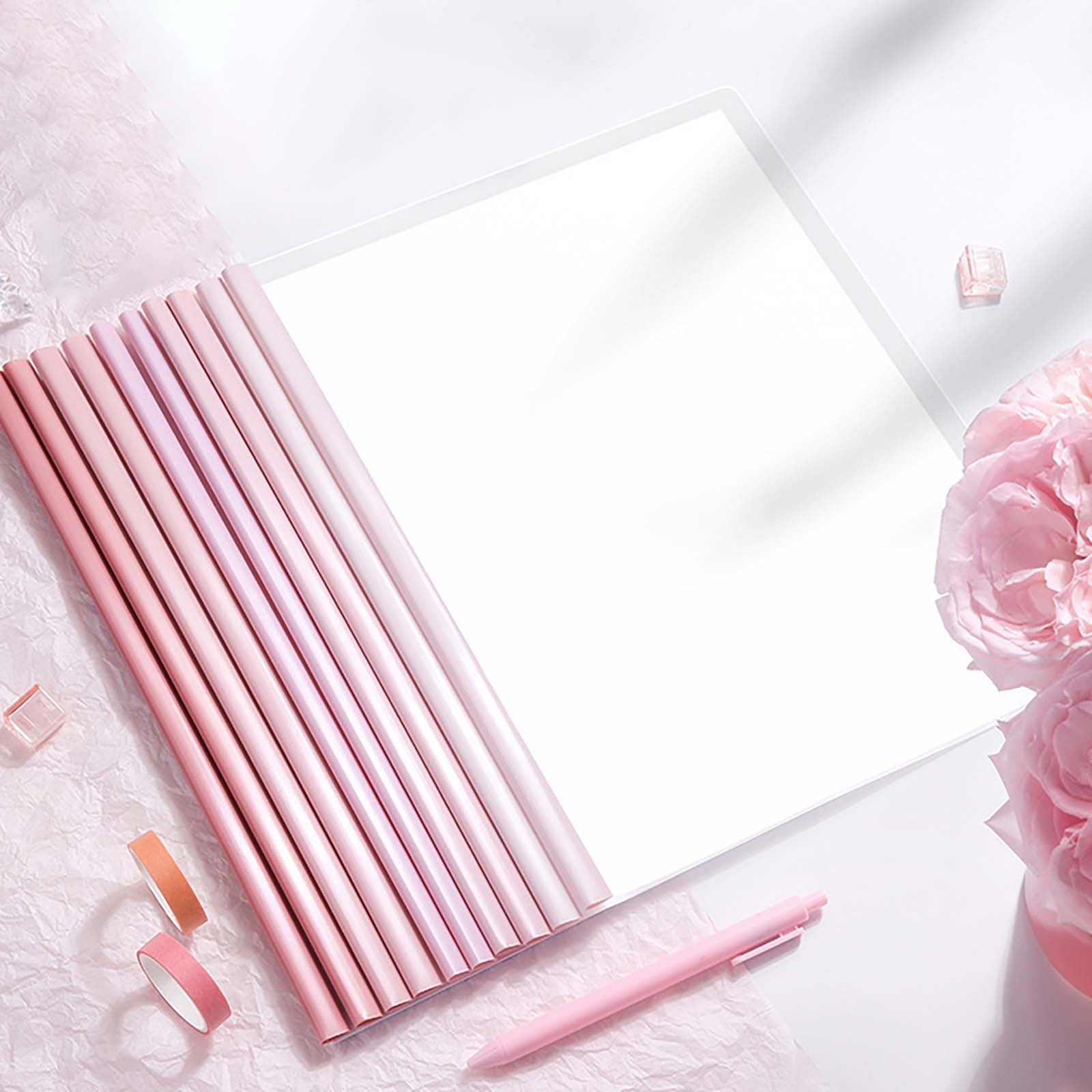 Plertrvy Folder Gradient Pink-10 Pack Report Covers With Sliding Bar ...