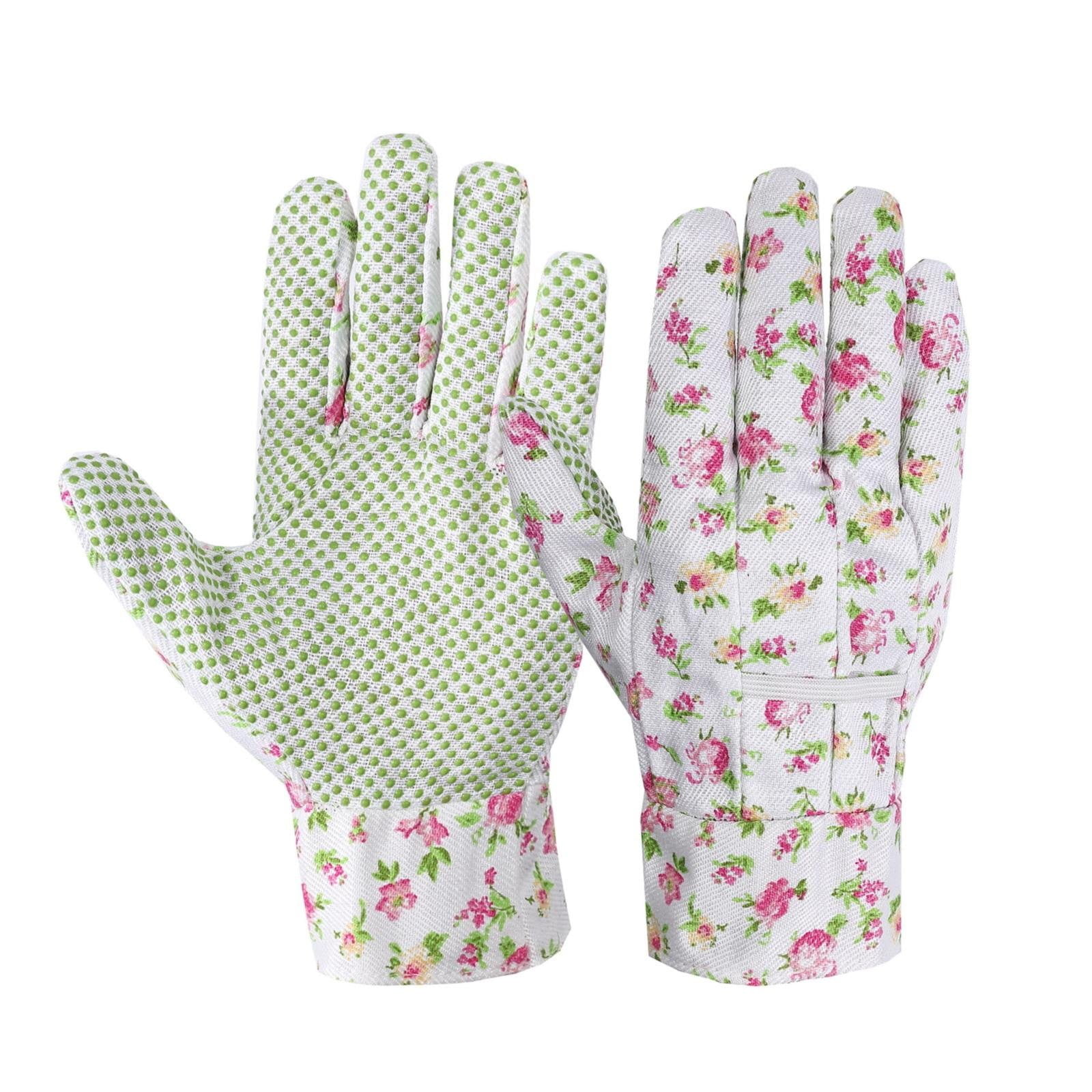 Flower Prints PVC Gardening Gloves with Flexibility, plertrvy - Walmart.com