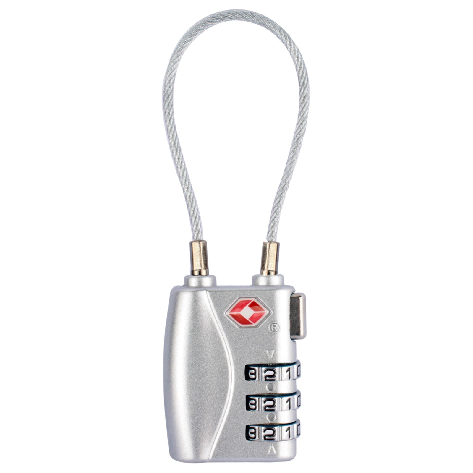 Plertrvy Hot Sale! Mini Approved Cable Luggage Lock 3 Digit Combination ...