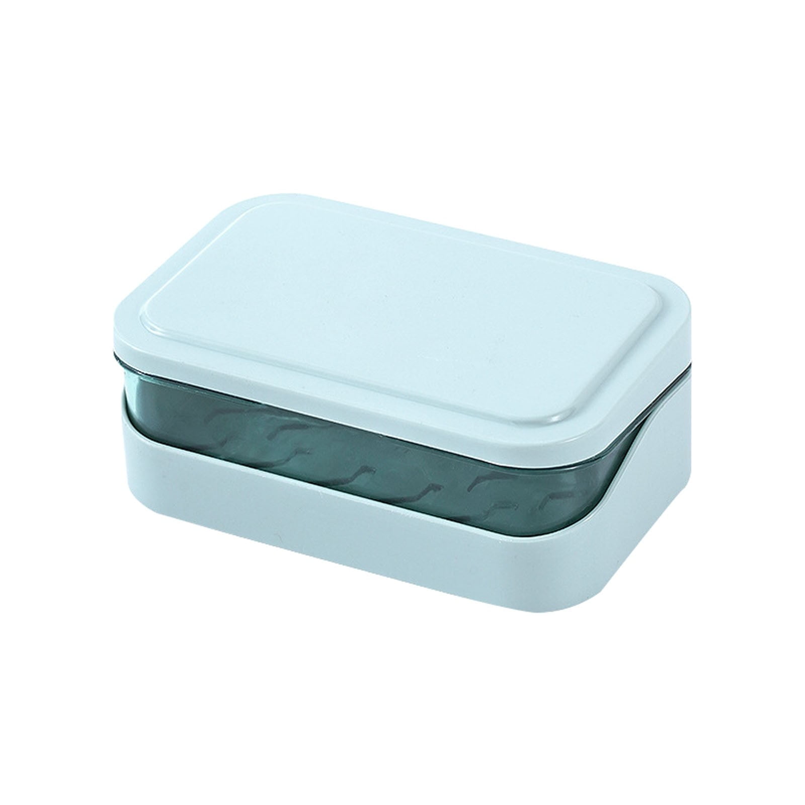 (1X Soap Box) Plertrvy Soap Box Blue, Soap Bar Container Holder Case ...