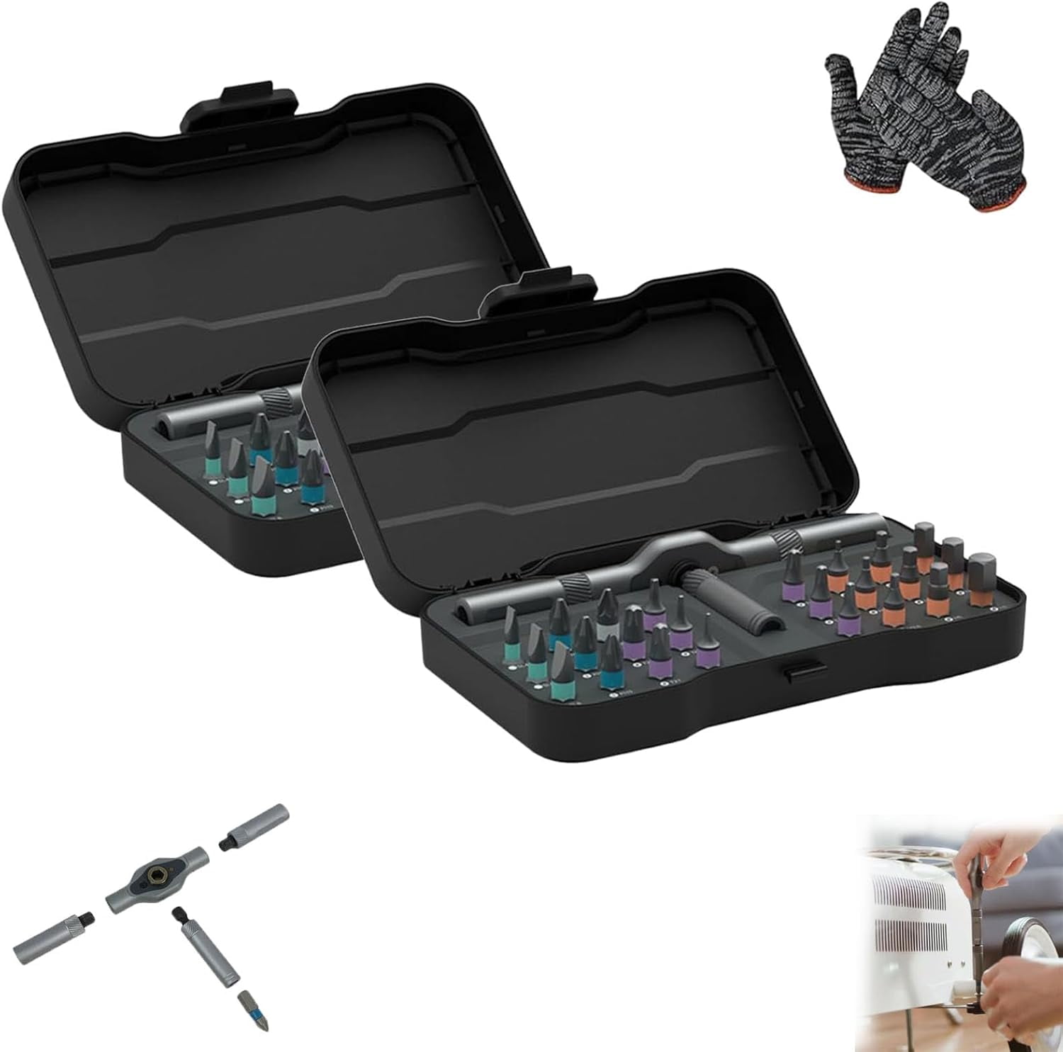 Pleteffect 24 in 1 Magnetic Screwdriver Set, Magnetic Compact and ...